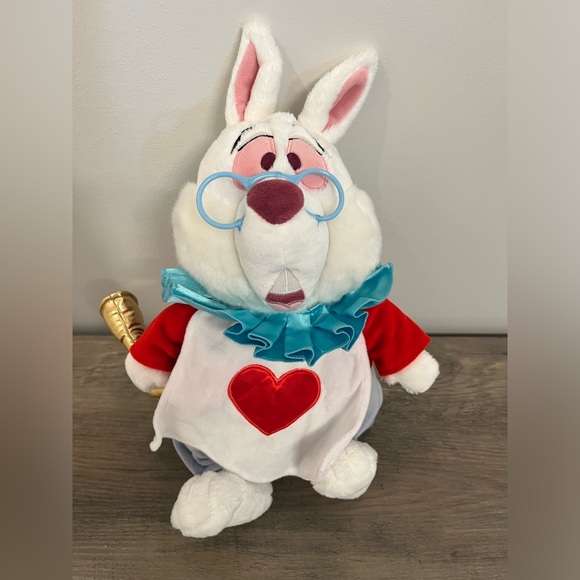 Disney | Toys | The Disney Store White Rabbit Plush Wtrumpet Queen Of ...